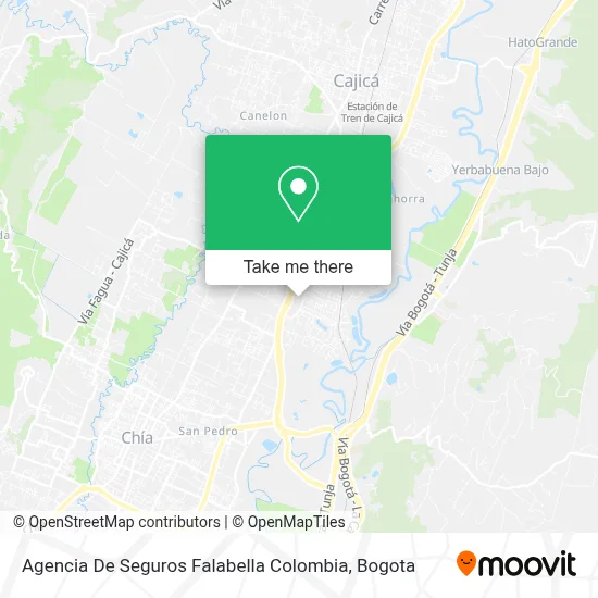 ¿Cómo llegar a Agencia De Seguros Falabella Colombia en Cajica en autobús?