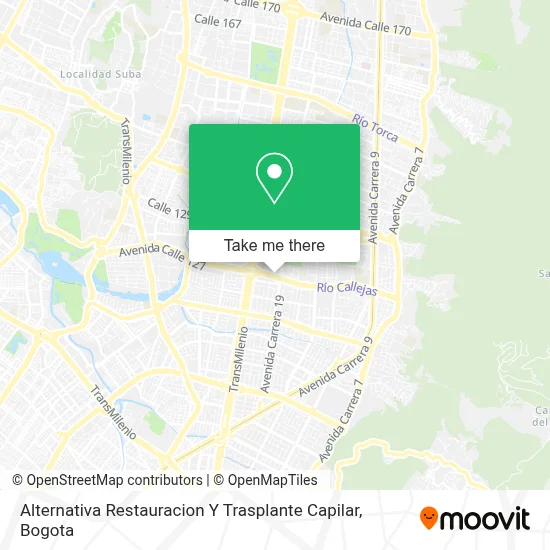 ¿Cómo llegar a Alternativa Restauracion Y Trasplante Capilar en Usaquén ...