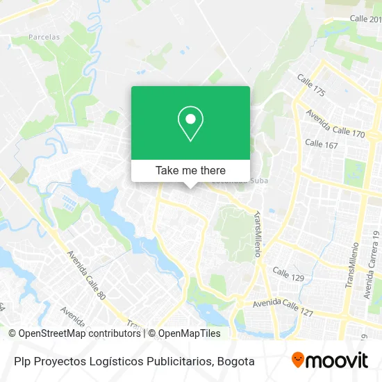 ¿Cómo llegar a Plp Proyectos Logísticos Publicitarios en Suba en ...