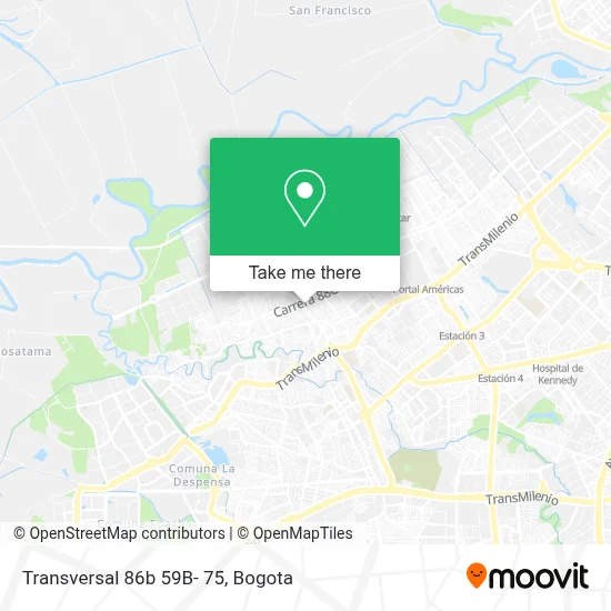 ¿Cómo llegar a Transversal 86b 59B- 75 en Bosa en autobús o tranvía?