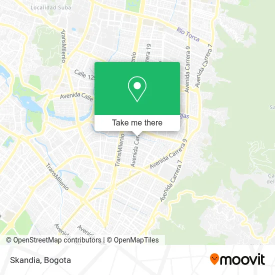 ¿Cómo llegar a Skandia en Usaquén en autobús o tranvía?