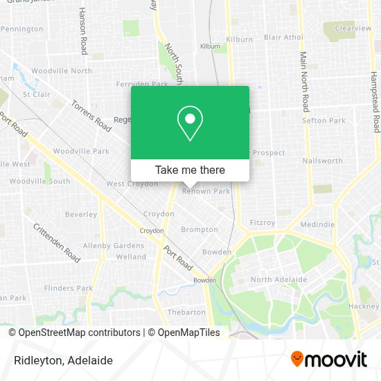 How to get to Ridleyton by bus, train or light rail?