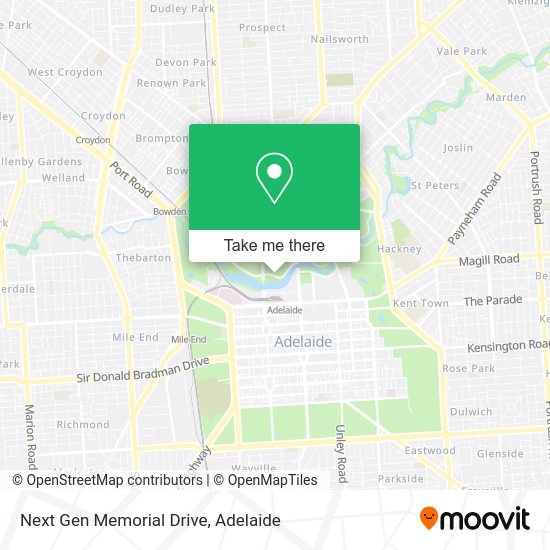 How to Get to Next Gen Memorial Drive in North Adelaide by Bus or Light ...