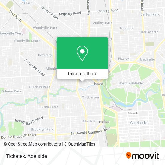 How to Get to Ticketek in Hindmarsh by Bus or Train?