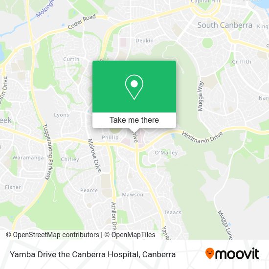 How to Get to Yamba Drive the Canberra Hospital by Bus or Light Rail?