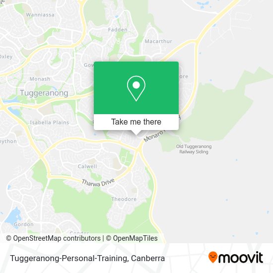 How to get to Tuggeranong-Personal-Training in Canberra by bus?