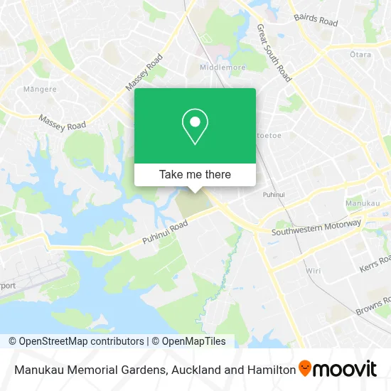How to Get to Manukau Memorial Gardens in Manukau Central by Bus or Train?