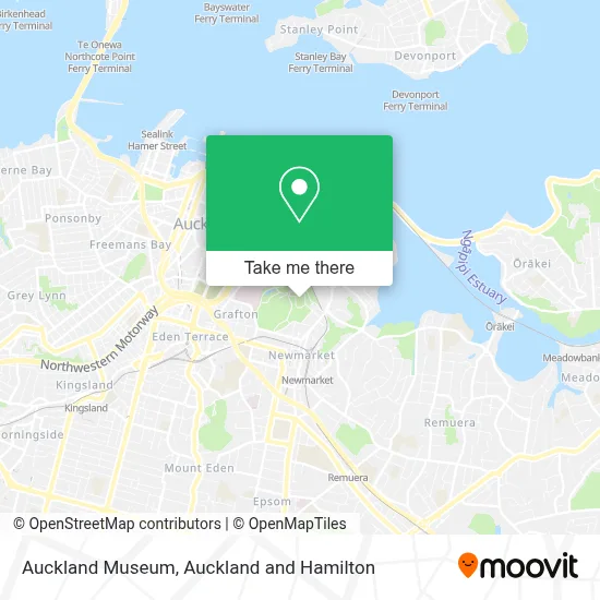 How to Get to Auckland Museum in Parnell West by Bus or Train?