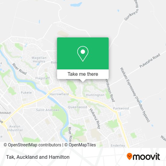How to get to Tak in Hamilton by bus?