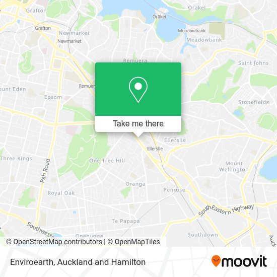 How to get to Enviroearth in Ellerslie South by bus or train?