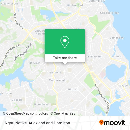 How to get to Ngati Native in Glenfield North by bus?