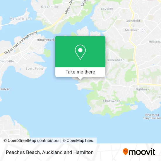 How to Get to Peaches Beach in Beachhaven South by Bus?