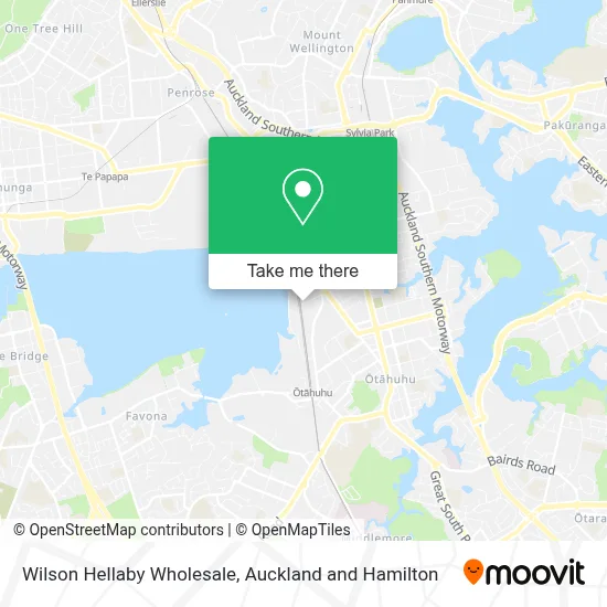How to Get to Wilson Hellaby Wholesale in Otahuhu West by Bus or Train?