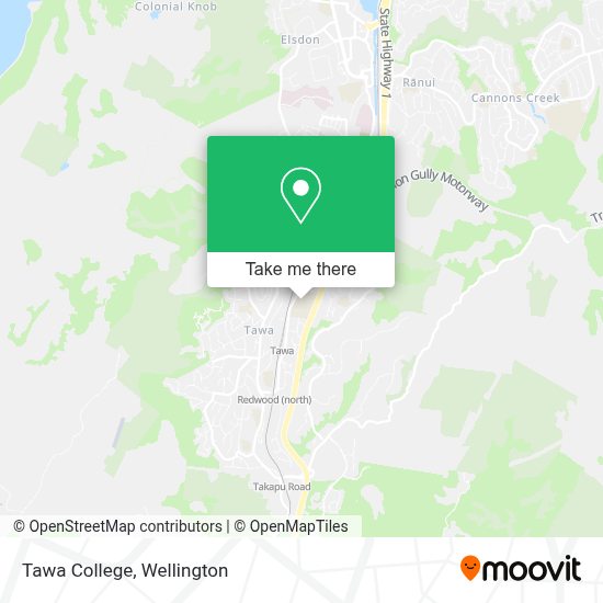 How to Get to Tawa College in Tawa Central by Train or Bus?