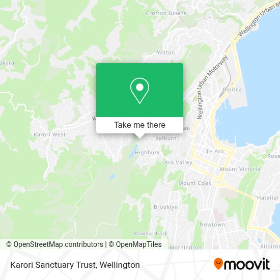 How to Get to Karori Sanctuary Trust in Karori East by Bus, Train or Ferry?