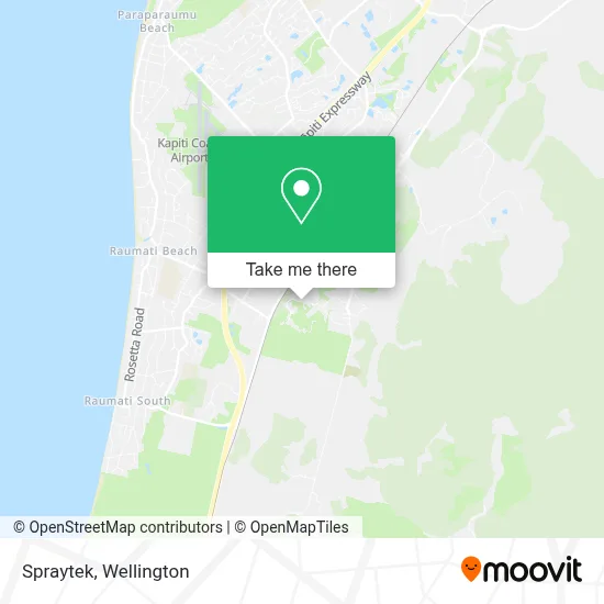 How to Get to Spraytek in Paraparaumu Central by Train or Bus?