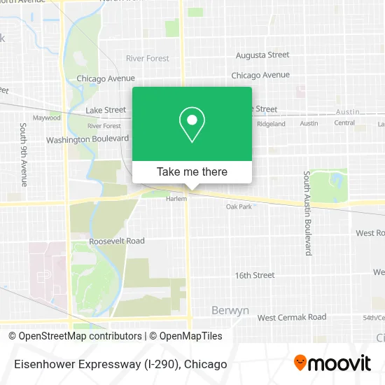 How to Get to Eisenhower Expressway (I-290) in Oak Park by Bus, Chicago ...