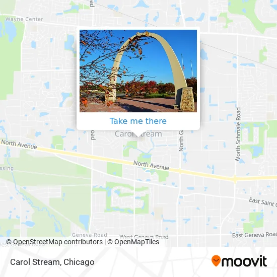 How to Get to Carol Stream by Bus or Train?