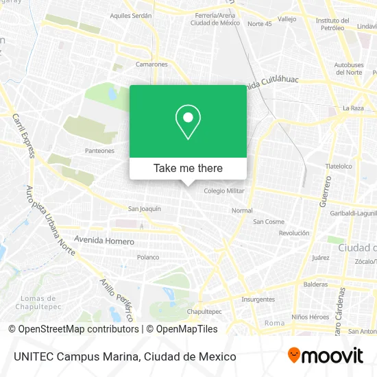 How to Get to UNITEC Campus Marina in Tultitlán by Bus or Metro?