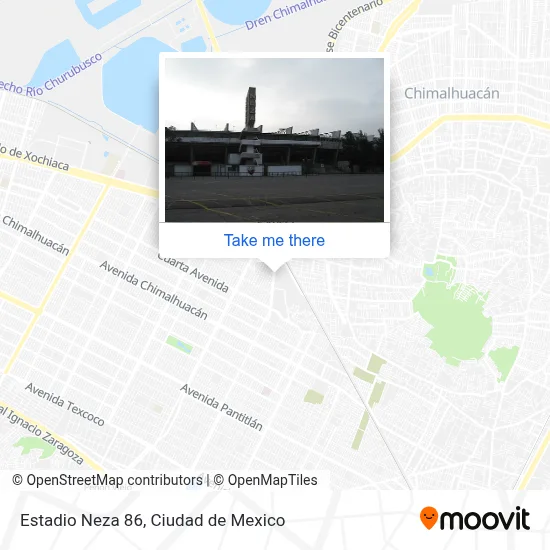 ¿Cómo llegar a Estadio Neza 86 en Nezahualcóyotl en autobús o metro?