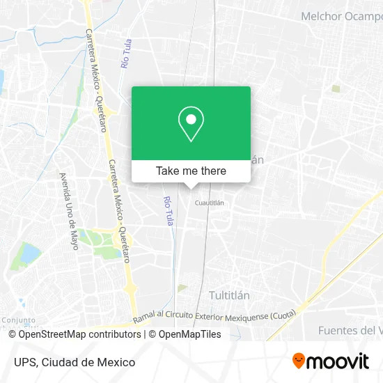¿Cómo llegar a UPS en Tepotzotlán en autobús o tren?