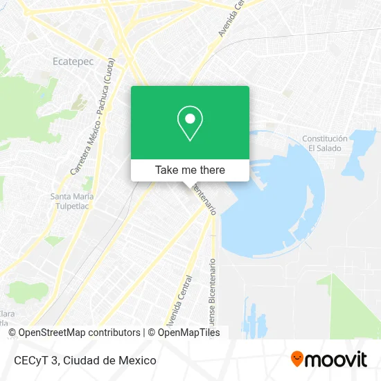 ¿Cómo llegar a CECyT 3 en Ecatepec De Morelos en autobús o metro?