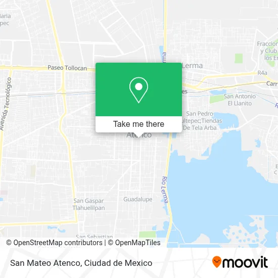 How to Get to San Mateo Atenco in Ciudad de Mexico by Bus or Train?