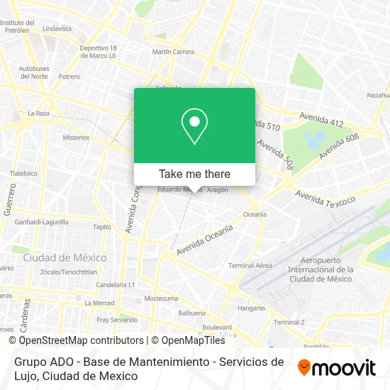 ¿Cómo llegar a Grupo ADO - Base de Mantenimiento - Servicios de Lujo en ...
