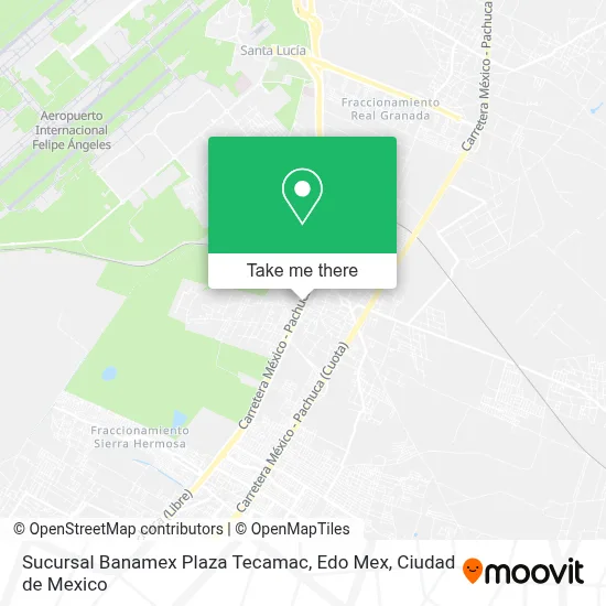 How to Get to Sucursal Banamex Plaza Tecamac, Edo Mex in Tecámac by Bus?