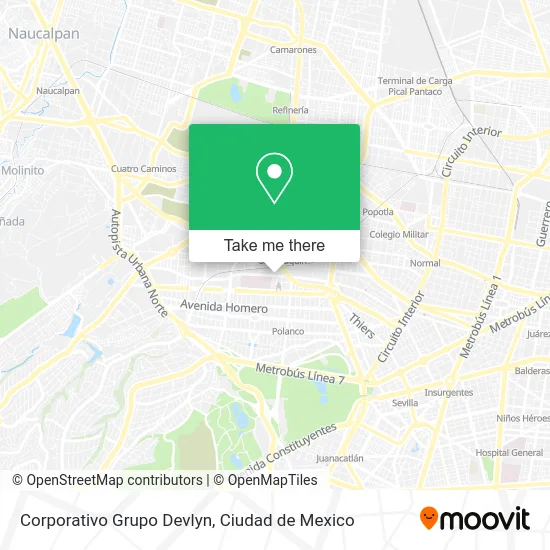 ¿Cómo llegar a Corporativo Grupo Devlyn en Naucalpan De Juárez en ...