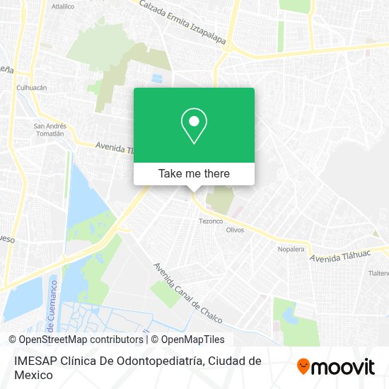 ¿Cómo llegar a IMESAP Clínica De Odontopediatría en Iztapalapa en ...