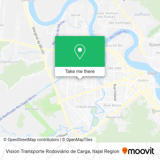 How to Get to Vision Transporte Rodoviário de Carga in Itajaí by Bus or ...