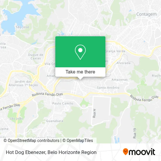 How to Get to Hot Dog Ebenezer in Betim by Bus?