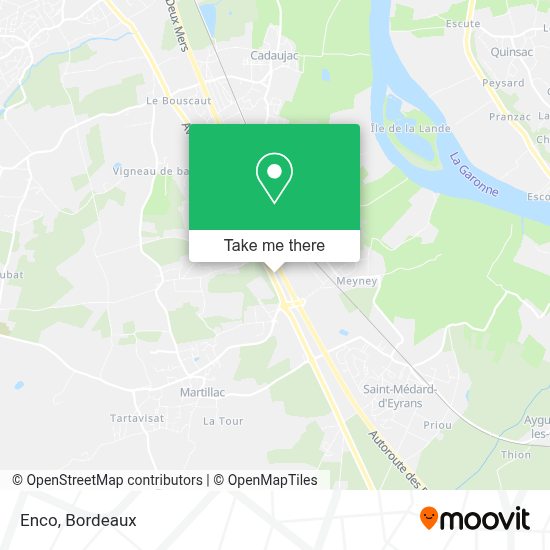 How to get to Enco in Cadaujac by Bus, Train or Light Rail?