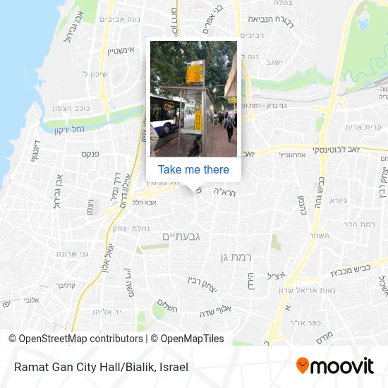 Ramat Gan City Hall/Bialik stop - Routes, Schedules, and Fares