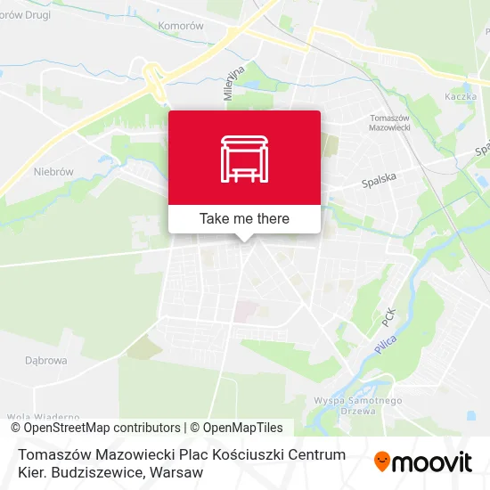 Tomaszów Mazowiecki Plac Kościuszki Centrum Kier. Zaosie stop