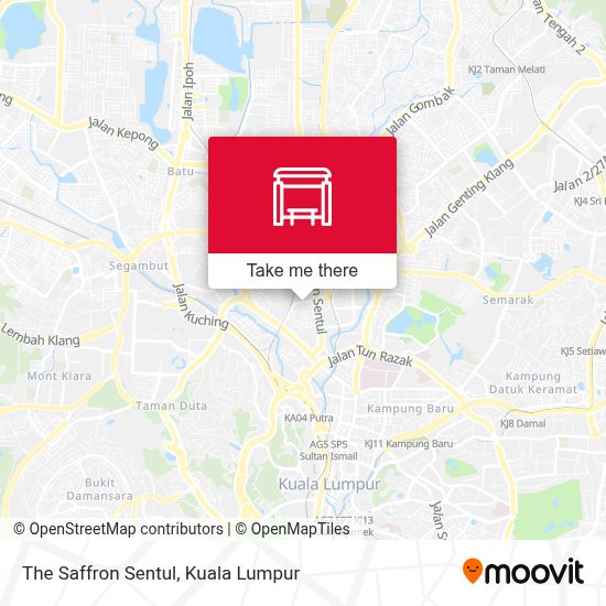 The Saffron Sentul stop - Routes, Schedules, and Fares