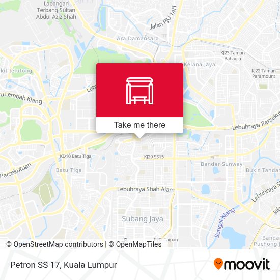 How to Get to Petron SS 17 in Subang Jaya by Bus, MRT & LRT or Train?