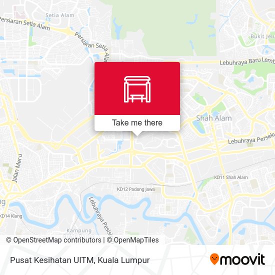 Pusat Kesihatan UITM stop - Routes, Schedules, and Fares