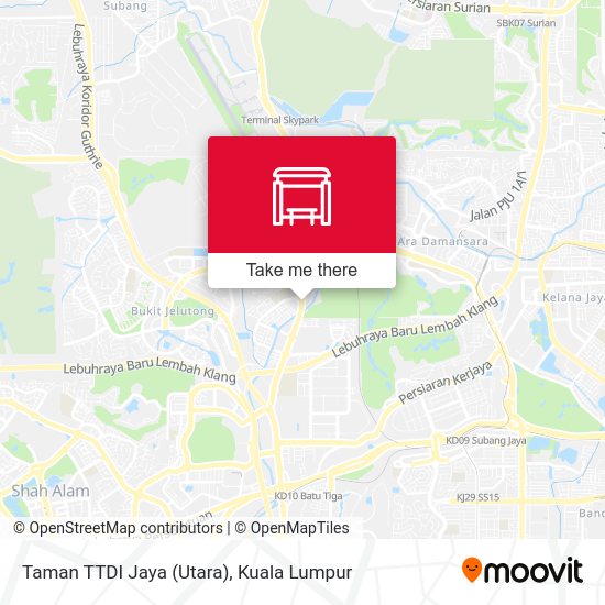 How to Get to Taman TTDI Jaya (Utara) in Petaling by Bus or MRT & LRT?