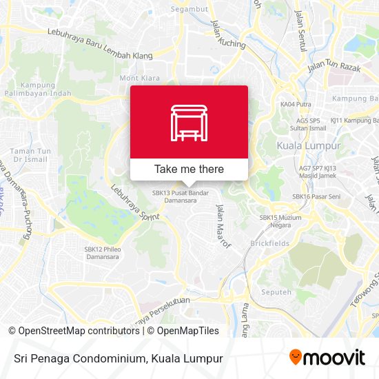 How to Get to Sri Penaga Condominium in Kuala Lumpur by Bus, MRT & LRT ...