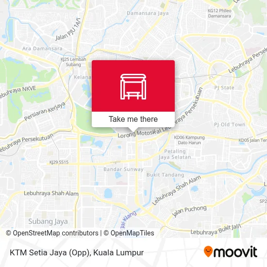 KTM Setia Jaya (Opp) stop - Routes, Schedules, and Fares