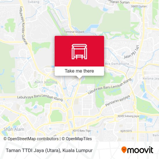 How to Get to Taman TTDI Jaya (Utara) in Petaling by Bus or MRT & LRT?