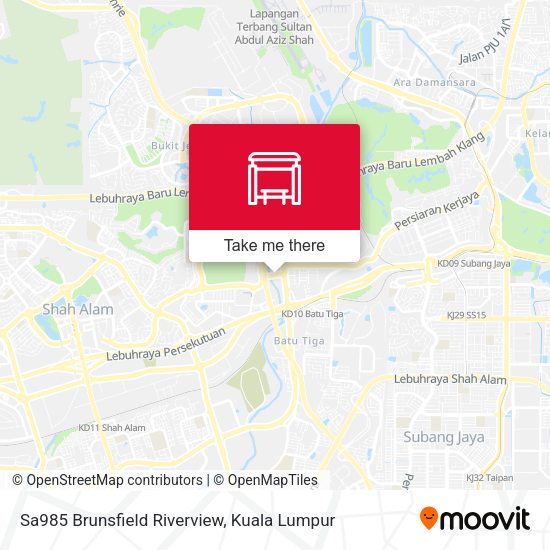 How to Get to Sa985 Brunsfield Riverview in Petaling by Bus or MRT & LRT?