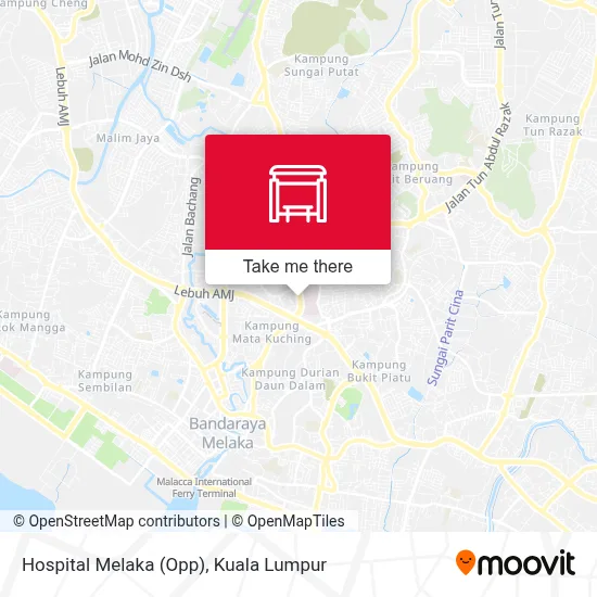 Hospital Melaka (Opp) stop - Routes, Schedules, and Fares