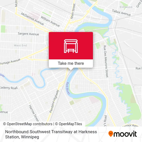 Northbound Southwest Transitway at Harkness Station - Routes, Schedules ...