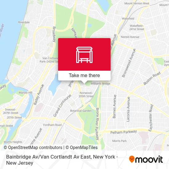 Bainbridge Av / Van Cortlandt Av East stop - Routes, Schedules, and Fares
