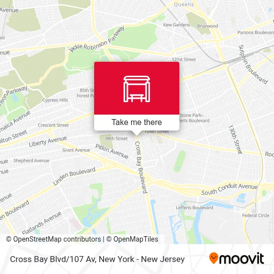 Cross Bay Blvd/107 Av stop - Routes, Schedules, and Fares
