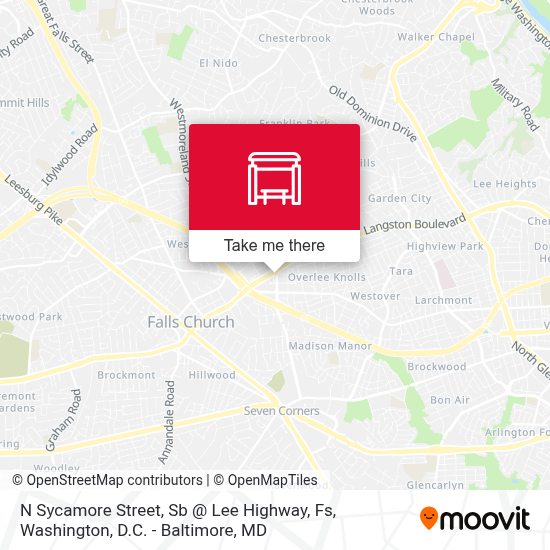 N Sycamore Street, Sb @ Lee Highway, Fs stop - Routes, Schedules, and Fares