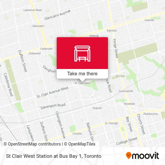 St Clair West Station at Bus Bay 1 - Routes, Schedules, and Fares